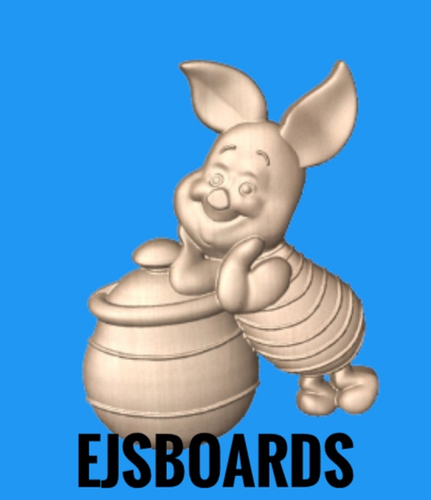 3D stl file Piglet | Ej's Files