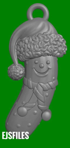 3d stl file Pickle Ornament | Ej's Files