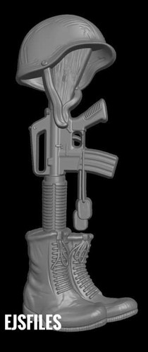 3d stl file Battle Cross | Ej's Files