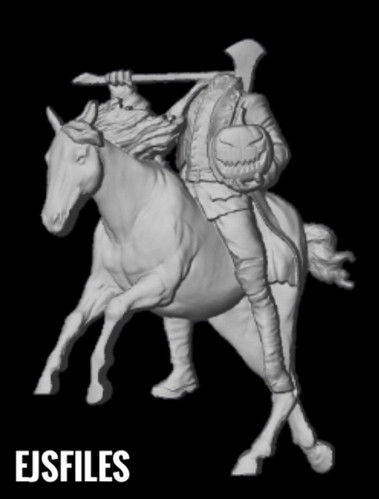 3d stl file Headless Horseman | Ej's Files