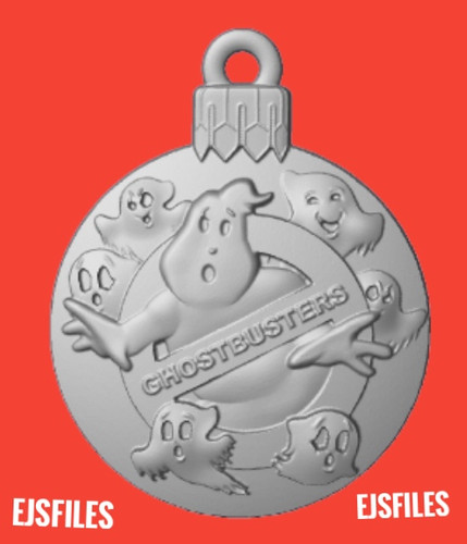 3d stl file GhostBusters Ornament | Ej's Files