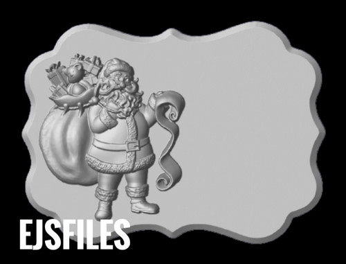3d stl file Santa Sign | Ej's Files