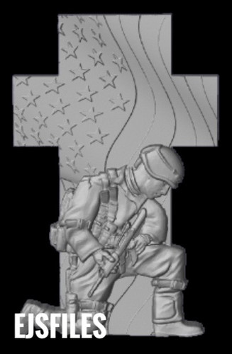3d stl file Soldier Cross | Ej's Files