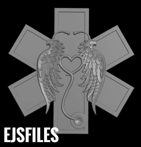 3d stl file Nurse Wings | Ej's Files