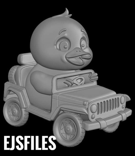 3d stl file Duck Jeep | Ej's Files