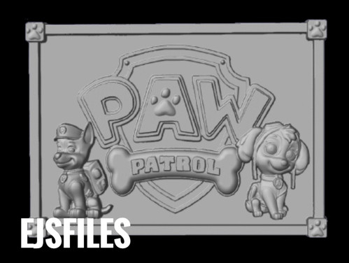 3d stl file Paw Patrol | Ej's Files