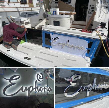 Nauticalite | RGB LED Lighted Boat Letters | Custom Boat Signs | United ...