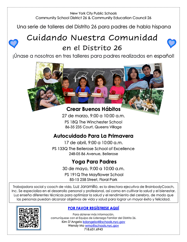 D26 Workshops for Spanish-Speaking Parents