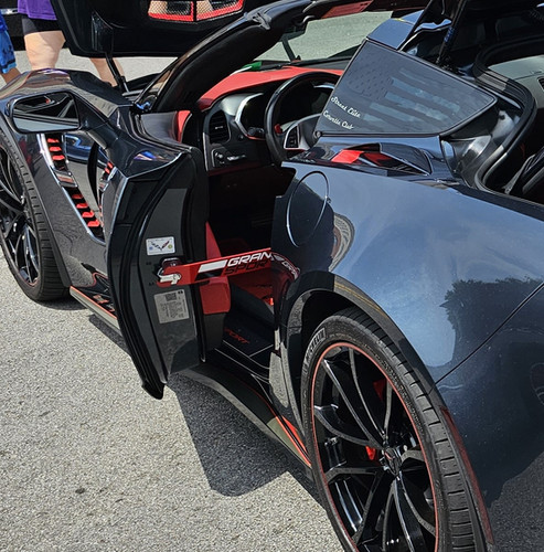 C6, C7 Car Show Door Props with graphic | G1GraphX