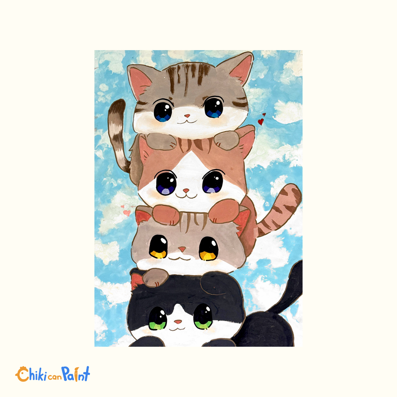 Cats | Chiki can Paint Art School