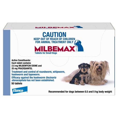 Milbemax for Small Dogs & Puppies Wormer Tablets | Vet Online Co.