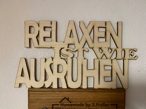 Relaxen ist wie Ausruhen günstig kaufen | Homemade By Stefan P