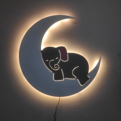 Sleepy Elephant Wall Light | Trigica