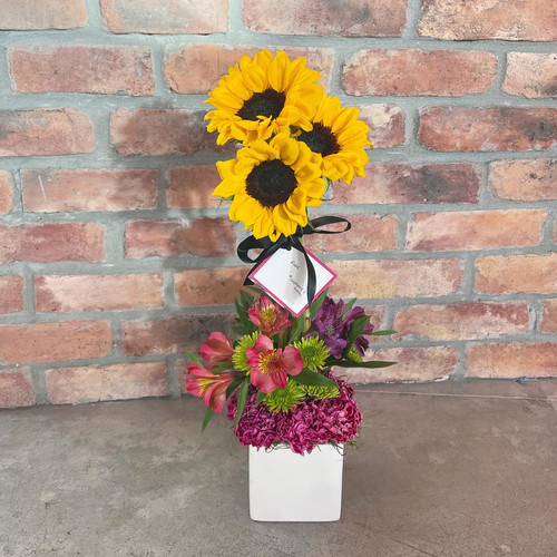 Fun Fresh Flower Topiary | Joyful Blooms