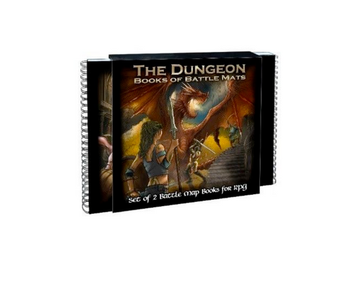 Loke Battle Mats - Pack de 2 livres Dungeon Book modulaires (60cmx60cm ...