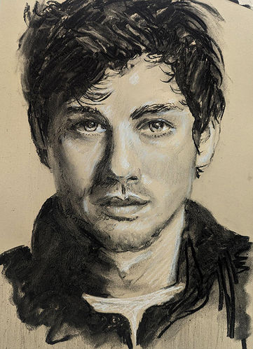 Young man portrait. | Gallery Le Nuancier Portrait by Gerard Mignot AUD