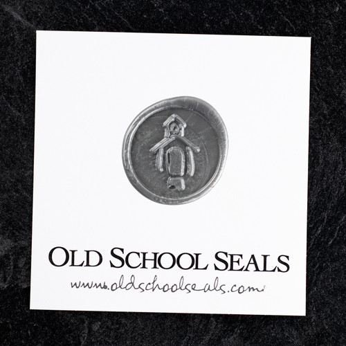 Silver Faux Wax Sample | Old School Seals