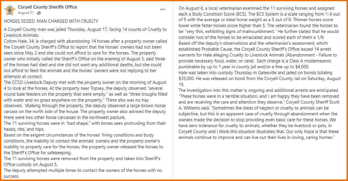 SABRINA MARIA HALE and COLTON RILEY HALE arrested-Dead and emaciated ...