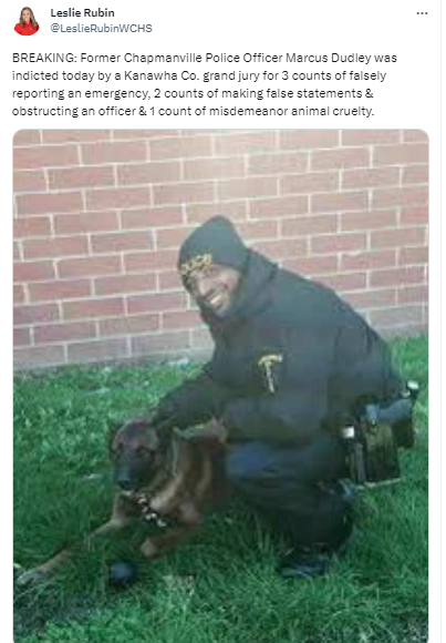 MARCUS DUDLEY, ex-Chapmanville Police officer, indicted in connection ...