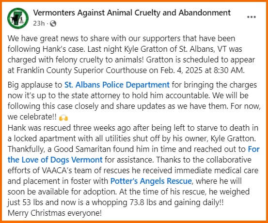 KYLE GRATTON arrested for abandoning his own dog to starve to death ...