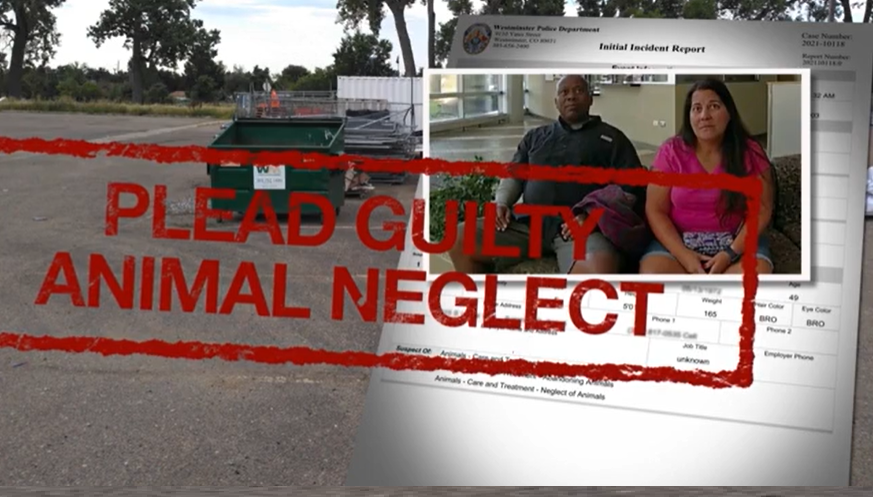 ROBERT and NICKIE BELL left their dog to die in a dumpster but will not ...