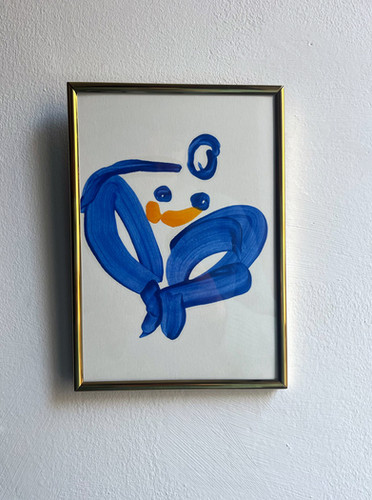 Resting Mother | Minimal Oil Painting | Kirsty Fenton Art