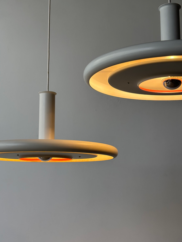 ‘Optima’ Danish pendant lamps by Hans Due for Fog & Mørup, 1970s ...