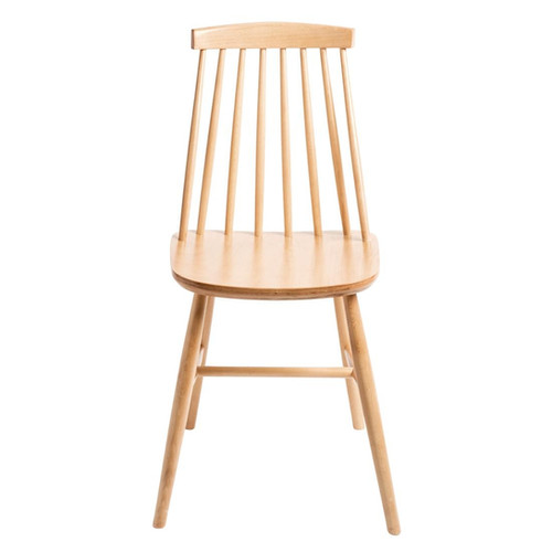 Set x 2 - Natural Wood Farmhouse Dining Chair | Ciel Interiors