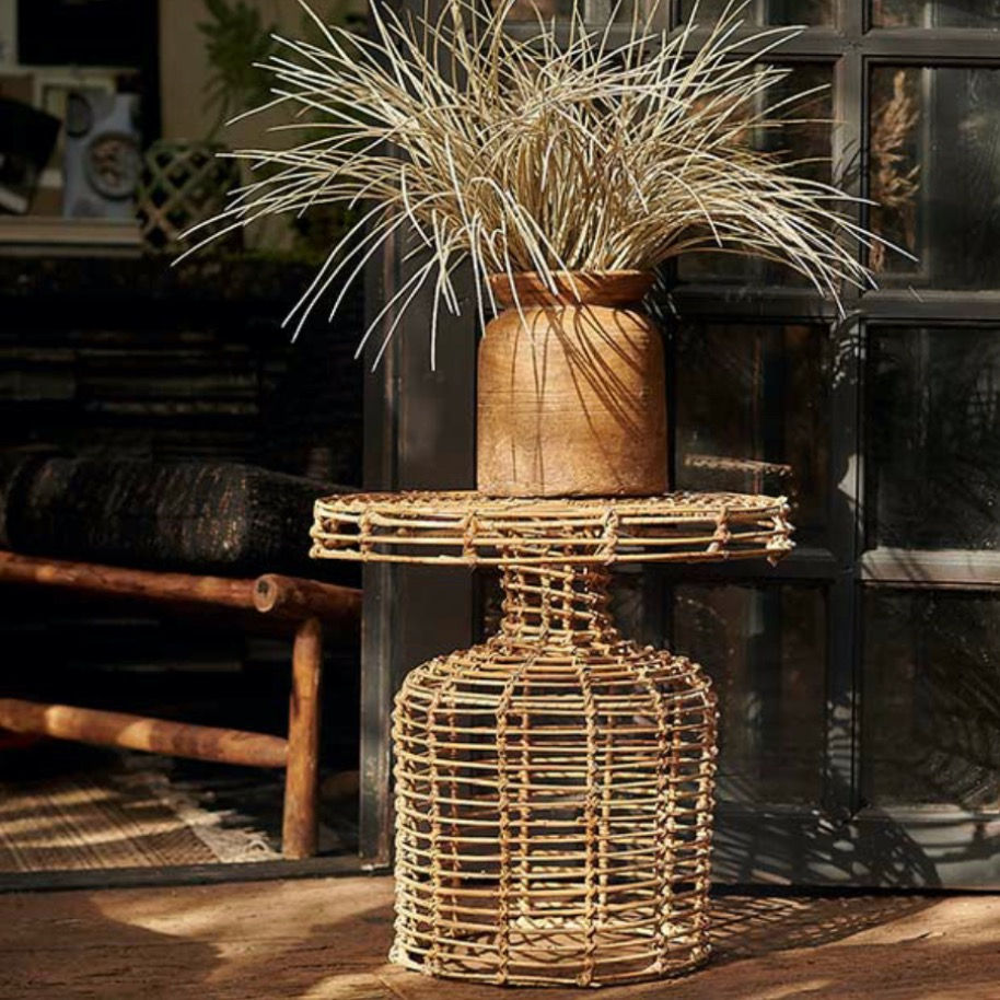 Natural Rattan Side table | Ciel Interiors