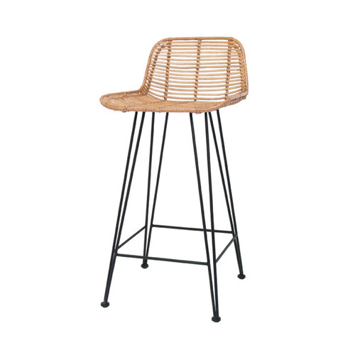Bali Bar Stool Natural Rattan | ciellondon