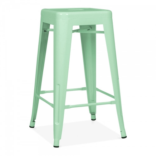 Pastel Industrial Metal Bar Stool - 77cm | Ciel Interiors