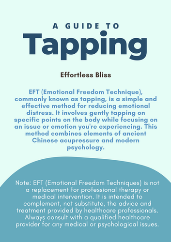 EFT Tapping Guidebook (For Stress) | Effortless Bliss