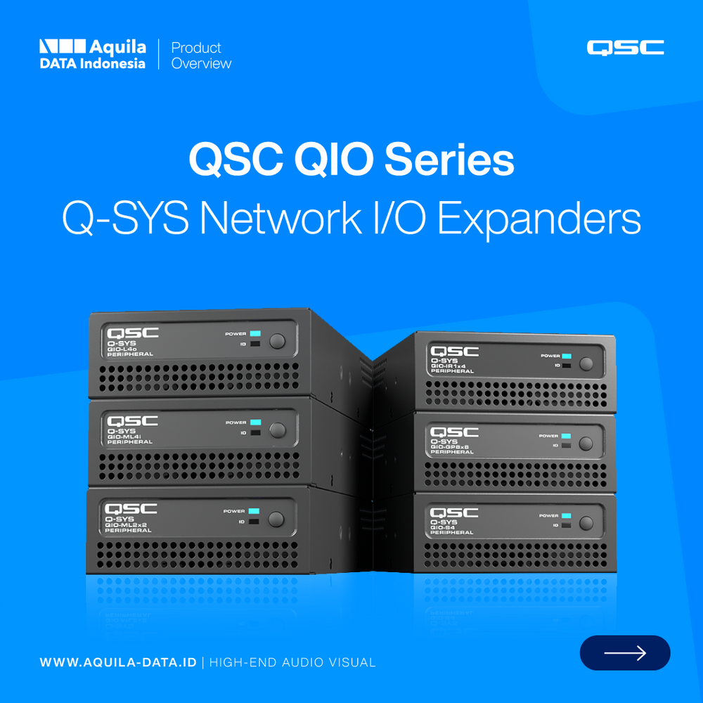 QSC QIO SeriesQ-SYS Network I/O Expanders