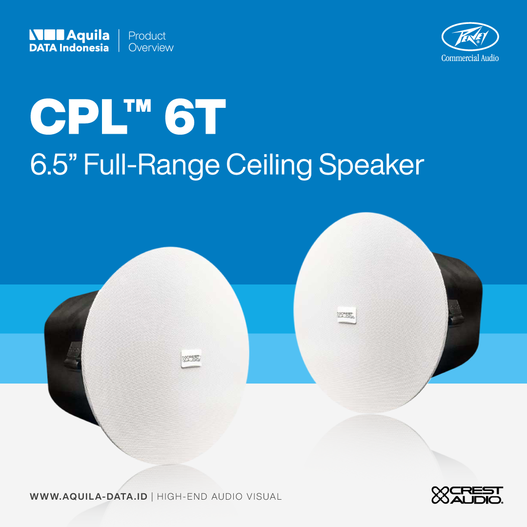 CPL™ 6T 6.5″ Full-Range Ceiling Speaker