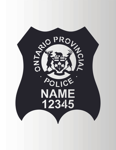 Badge Ontario Provincial Police OPP | JJ Steel Works