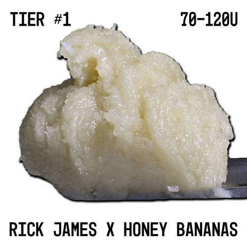 Rick James X Honey Bananas Live Rosin THCa | Quantum Exotics