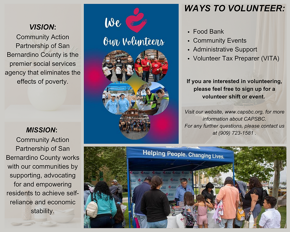 Volunteer information for P2 | capsbc