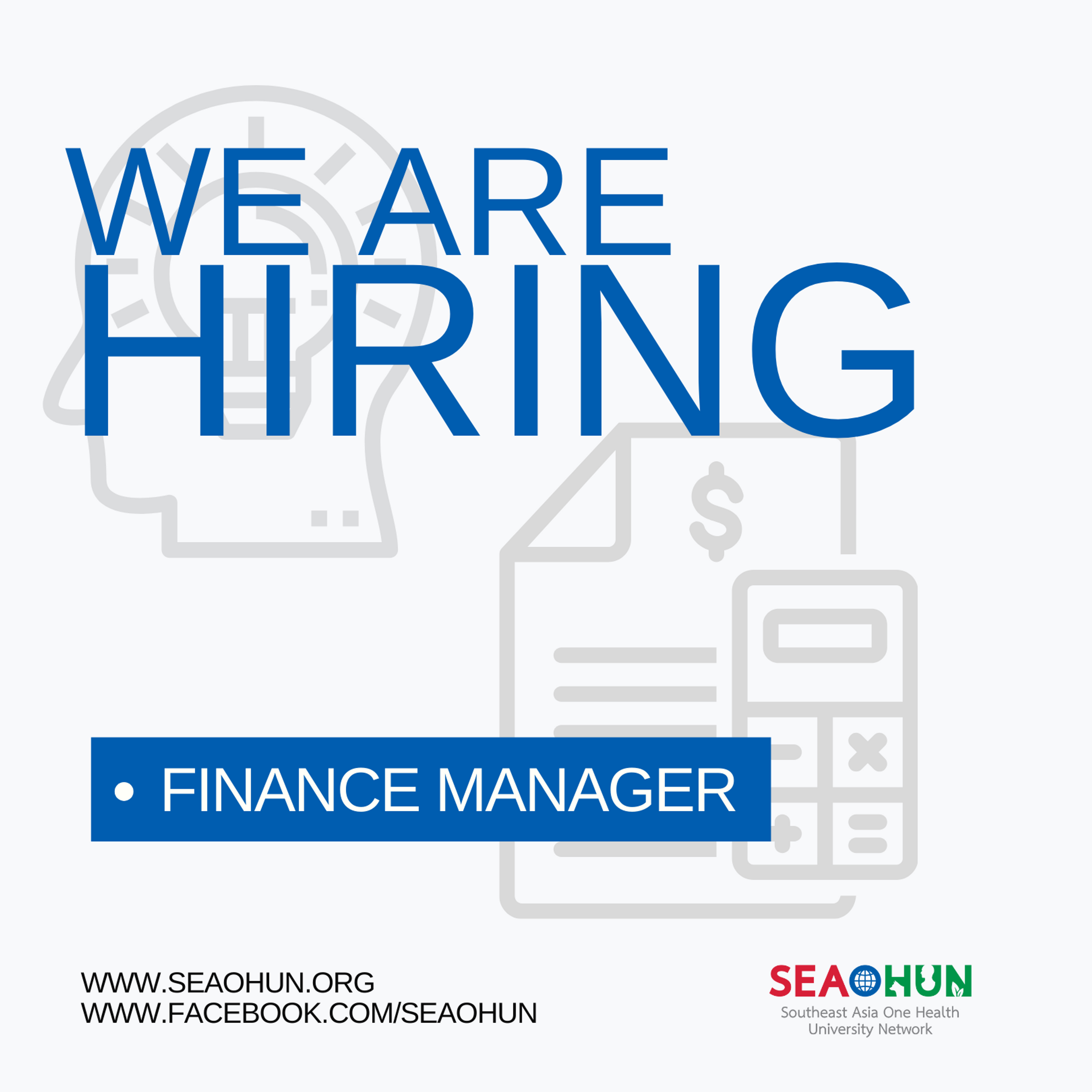 Job Vacancy: Finance Manager (Re - advertisement)