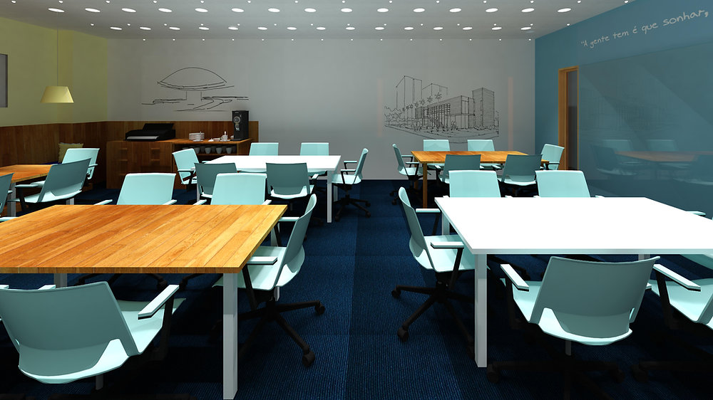 Design de Interiores - Sala de Aula Arquitetura.
