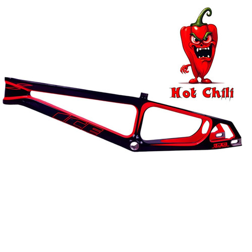 RAPTOR Carbon BMX Frame Black / Hot Chili PRO | ICE BIKES UK
