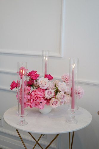 Hot Pink Centerpiece | Peachwood