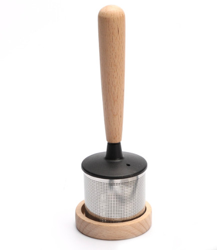 Beech wood handle strainer with tray | Harney & Sons MY
