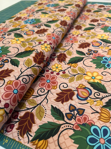 Shop Indigenous Design Ribbon Skirt Fabric at Metis Art Supply