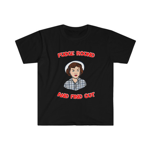 Fudge Round and Find Out Unisex Short Sleeve Tee | Larry Fulford