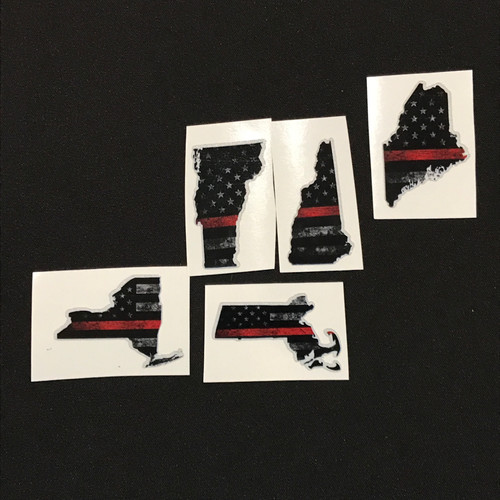 Thin Red Line Helmet Decals | 190leatherworks, LLC