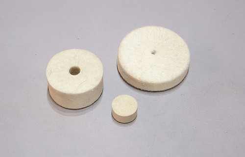 White Engineering Felt Buffs and Washers | Custom Seal Componen