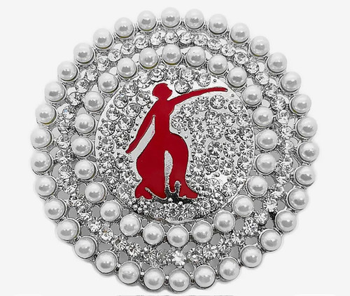 Lady Fortitude Pearl-encrusted Brooch | Tre'Sors D'Antan