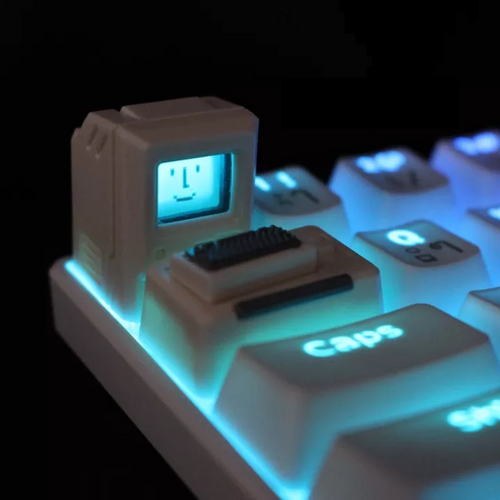 Macintosh Artisan Keycaps (Black/Pink) | Tech Ace