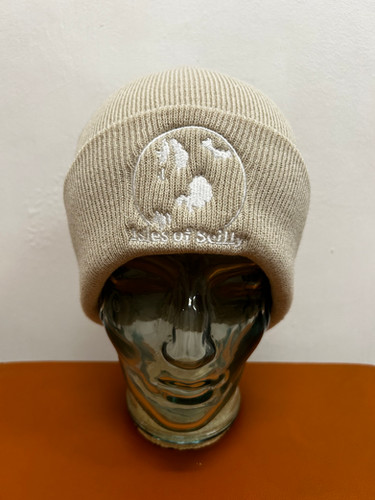 Map beanie - almond | The Foredeck