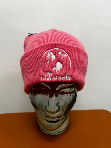 Map beanie - pink | The Foredeck